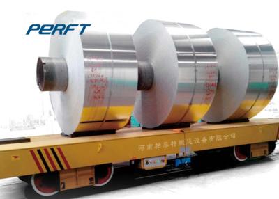 China Carro de transferência de 50 toneladas da bobina do aço carbono a pilhas para o transporte de alumínio da bobina à venda