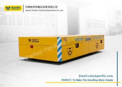 China Gelbe Farbe 20 Tonnen-der elektrische Übergangswagen, der zur Bewegung benutzt wird, sterben, Spulen oder Materialien zu verkaufen