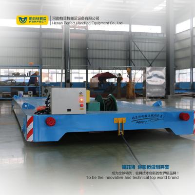 China Carro material posto de 15 toneladas de transferência do carretel de cabo ao material do transporte da oficina à venda