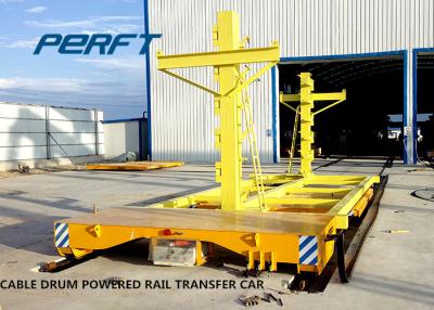 Cina il tamburo per cavi autoalimentato dei sistemi del carrello di trasferimento del tamburo per cavi ha alimentato il carretto materiale di trasferimento in vendita
