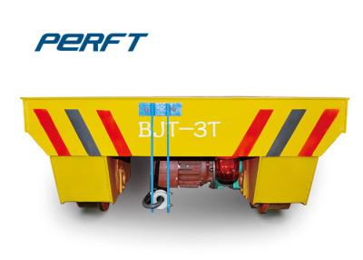 China Gele Kleur Gemotoriseerde Materiële Overdrachtkar op Spoor met het Systeem van de Gietlepelpendel Te koop