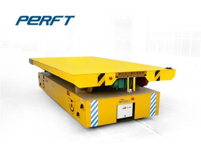 Cina Automobile piana del carretto di trasferimento della batteria di colore giallo per il maneggio del materiale dell'onere gravoso in vendita