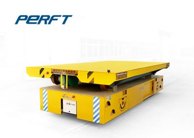 Cina Automobile piana del carretto di trasferimento della batteria di colore giallo per il maneggio del materiale dell'onere gravoso in vendita