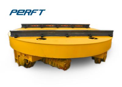 Cina La rotazione del pallet 40T muore rimorchio della piattaforma girevole di maneggio del materiale del carretto di trasferimento in vendita