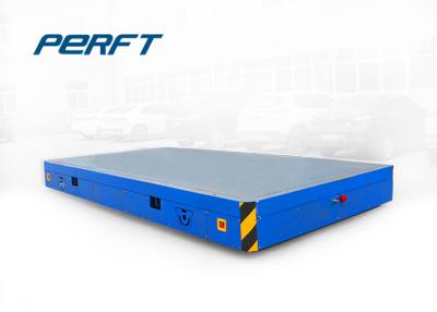 China Um transporte de materiais de 10 T Carts o carro Trackless de transferência na cor do azul do assoalho do cimento à venda