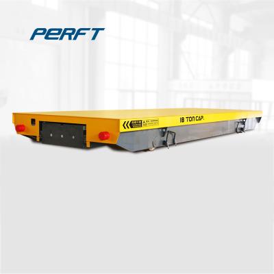 China Yellow Color Electric 10t Industrial Transfer Cart Heavy Load Battery Powered for sale