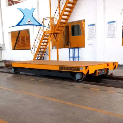 China Bateria resistente do transporte de materiais do trole de transferência do trilho 50t à venda