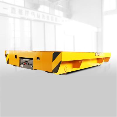 China O carretel de cabo amarelo do carro de transferência do trilho 50t pôs a grande tabela a pilhas à venda
