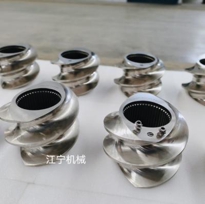 Cina Diametro 150 mm alimenti gonfiati a doppia vite estrusore segmenti di vite per pelletizzatore in vendita