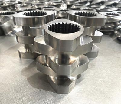 China European Equivalent Twin Screw Extruder Components Stainless Steel Screw Elements for sale