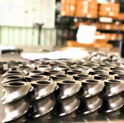 중국 두 배 나사 유형 밀어남 기계 부속, 플라스틱 설계를 위한 TEX65 나사 성분 판매용