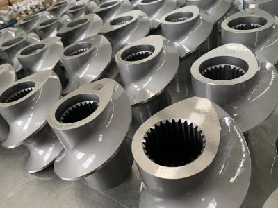 Cina 41CrAlMo7 38CrMoAl Segmenti a doppia vite per estrusori a doppia vite a rotazione comune in vendita