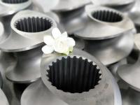 China Diameter 150mm Puffed Food Extruder Screw Elements for sale