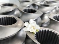 China Diameter 150mm Puffed Food Extruder Screw Elements for sale