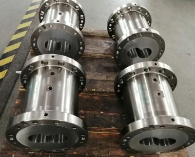 China Precisão fazendo à máquina do CNC em volta do tipo fechado e aberto gêmeo do tambor da extrusora de parafuso à venda