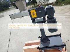 Vibrating Rotating Twin Screw Extruder Side Feeder D2 Material For WPC Extruder