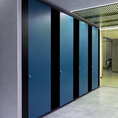 China Antibacterial Toilet Partition Systems HPL Commercial Toilet Cubicles For Public Space for sale