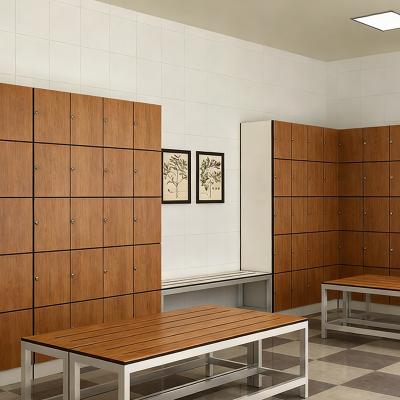 China Antibacterial Commercial Gym Lockers Moistureproof HPL Lockers For Public Space for sale