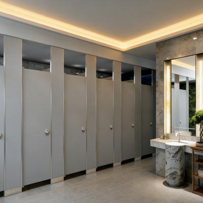 China OEM / ODM Public Bathroom Stalls Anti Mold Commercial WC Cubicles for sale