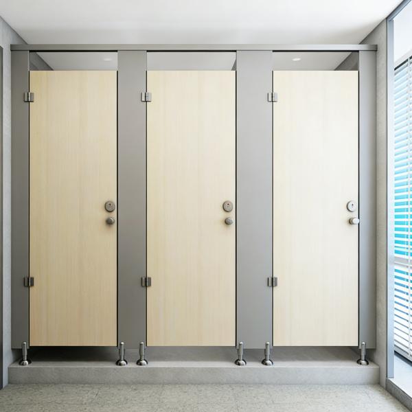 Quality Anti Bacterial Compact Laminate Toilet Cubicles Commercial Office Toilet Cubicles Moisture Proof for sale