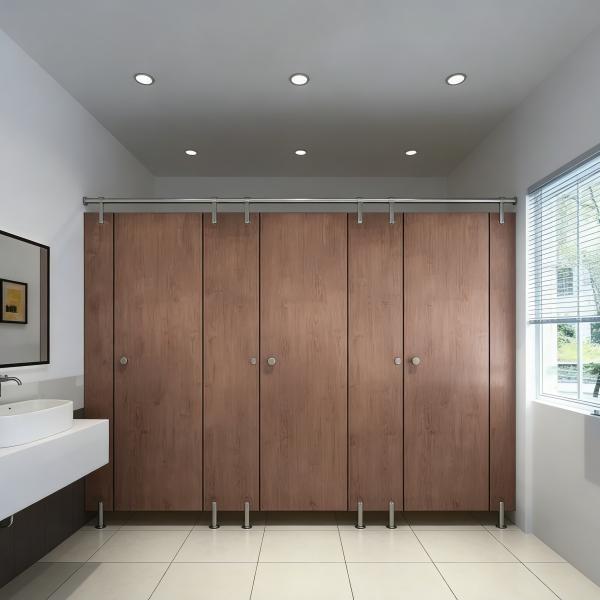 Quality Wear Resistant Toilet Compartment Customizable Commercial Washroom Cubicles For Shopping Malls for sale