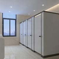 Quality Anti Collision Compact Board Toilet Partition Scratch Resistant Public Bathroom for sale