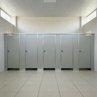 China Waterproof HPL Toilet Partitions Anti Mold Phenolic Resin Toilet Partitions For Public Places for sale