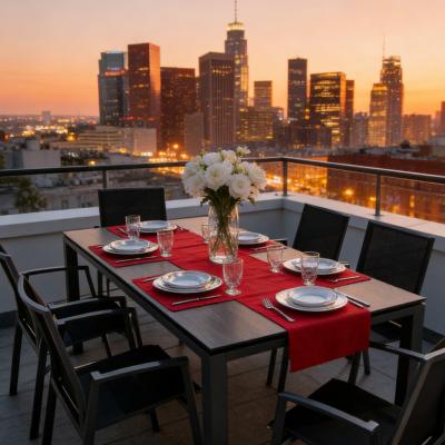 China High Density Patio Table And Chairs Modern Custom Tables And Chairs Waterproof for sale