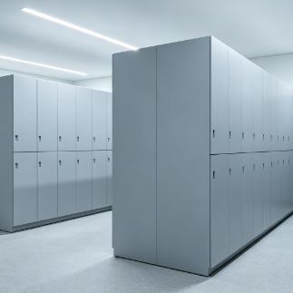 Quality HPL Commercial Gym Lockers Durable Changing Room Cabinet Customized For Swimming Pool for sale