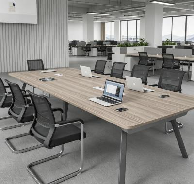 China Compact Laminate Conference Table Durable Office Meeting Desk for sale