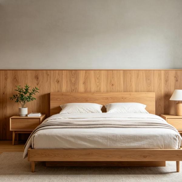 Quality HPL Half Wall Panel Waterproof Wood Grain Wall Panels Anti Scratch For Bedroom for sale