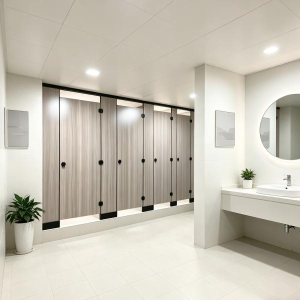 Quality Waterproof Toilet Compartment Moisture Proof Public Restroom Stalls Fire Resistant for sale