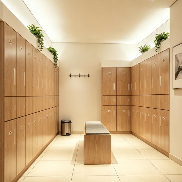 Quality Moisture Proof Commercial Gym Lockers Anti Scratch Changing Room Cabinet For Gym Spa School for sale