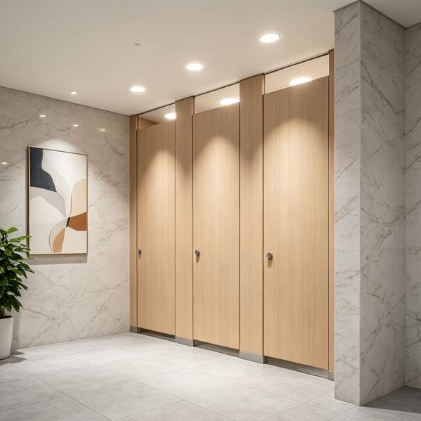 Quality Compact Laminate Restroom Stall Partitions OEM / ODM Public Bathroom Dividers for sale