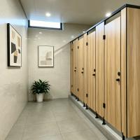 Quality HPL Toilet Compartment Scratch Resistant Restroom Partition Walls Anti Bacterial for sale