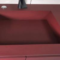 China Solid Modern Vanity Countertop Customized Modular Table Tops Fireproof for sale