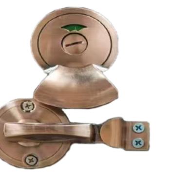 China Corrosion Resistant Toilet Partition Accessories Black Gold White Bathroom Stall Lock For HPL Honeycomb Board for sale