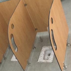 China Kindergarten Bathroom Stall Dividers Children Restroom Urinal Partitions Waterproof for sale