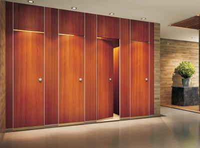 China Waterproof Moistureproof HPL Compact Laminate Toilet Partition  WC Cubicle Divider for Hospital, School & Mall Commercial Restroom for sale