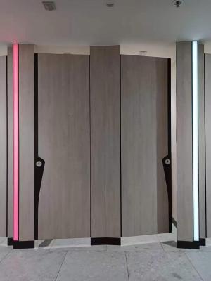 China LED Light Indicator Compact HPL Toilet Cubicle  Phenolic Resin Restroom Partition for sale