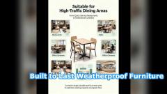 Weatherproof Phenolic Outdoor Table & Chair, Durable & Low Maintenance