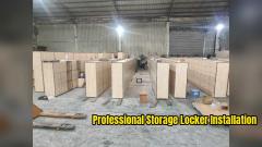 Complete Installation of Finished Storage Lockers