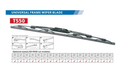 China Truck Accessory Replacement Wholesale Long-Lasting Rubber Fit for Hook 12mm Wiper Blade for sale