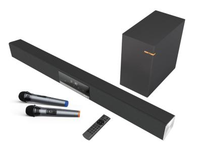 China 12 Inch Wireless Speaker With Microphone 120W RMS Home Theater Karaoke Soundbar for sale
