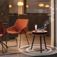 China Surround Sound Smart Bedside Table | Bluetooth Speaker & Wireless Charging Side End Table for sale