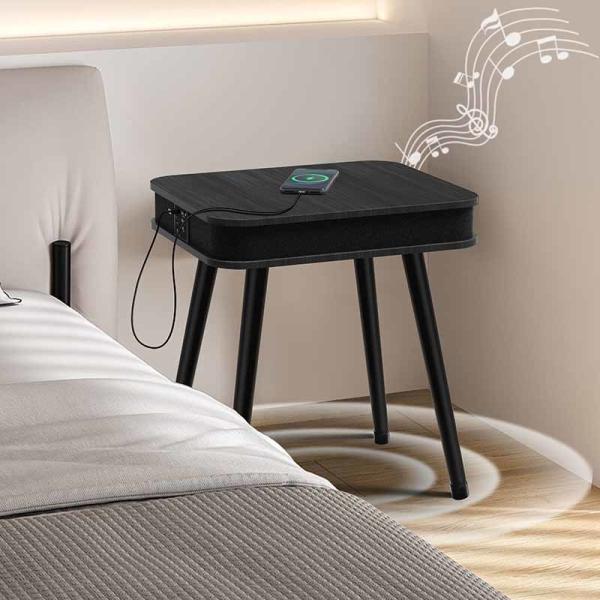 Quality Multifunctional Coffee Side Table Built In Audio Speaker Fast Charging Desk for sale