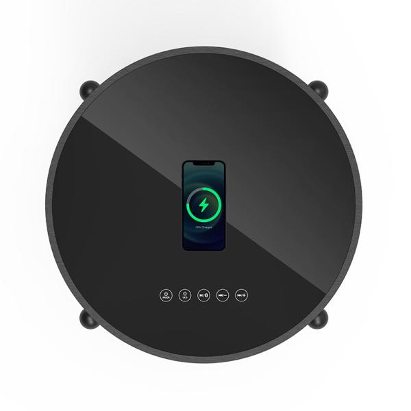 Quality Wireless Charging Side Table with Surround Sound Bluetooth Speaker, Modern Smart Charging Bedside Nightstand End Table for Living & Bedroom for sale