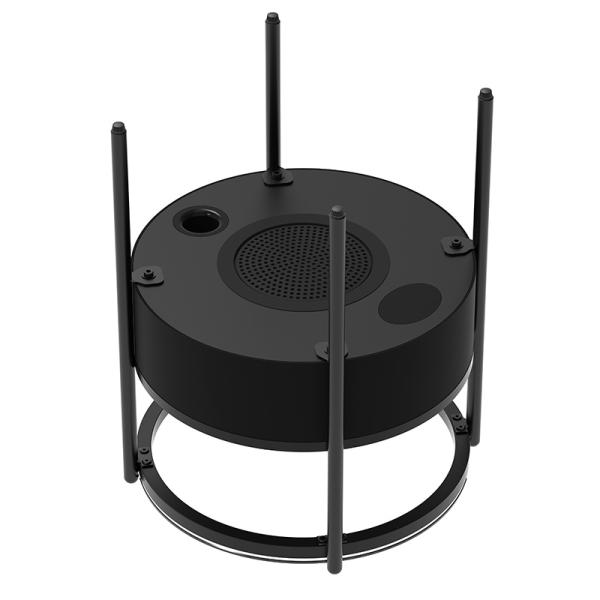 Quality Tempered Glass Smart Wireless Charging End Table Built In USB Ports for sale