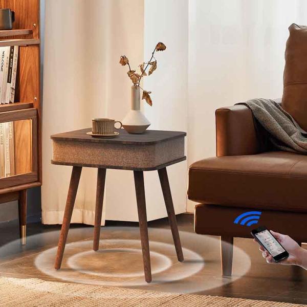 Quality Rectangle Bluetooth Speaker Table Furniture For Home Office for sale