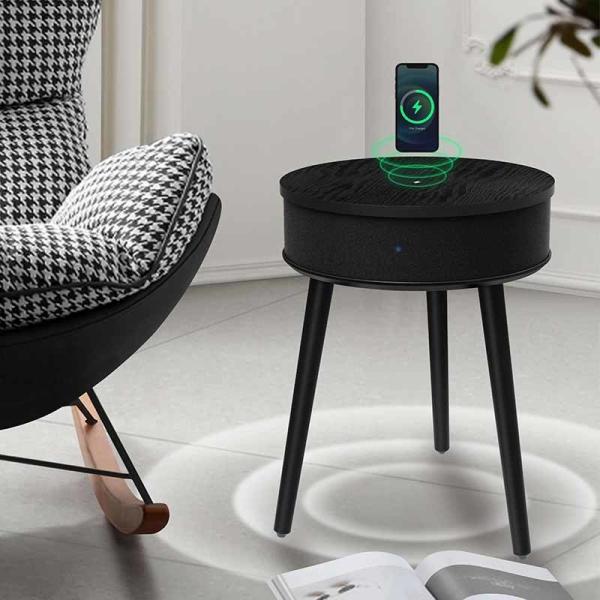 Quality 20W Commercial Smart Coffee Table Bluetooth 5.1 Speaker Charging Station for sale
